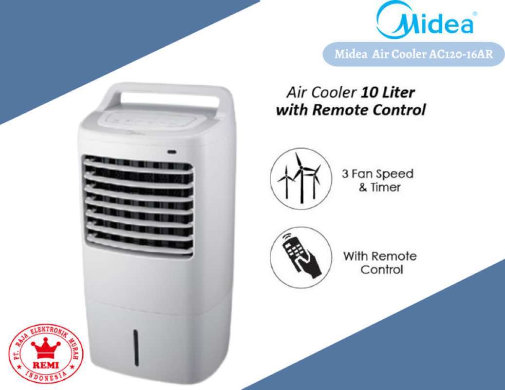 Promo Midea Air Cooler Ac120-16ar Pendingin Ruangan 10l Diskon 23% Di ...