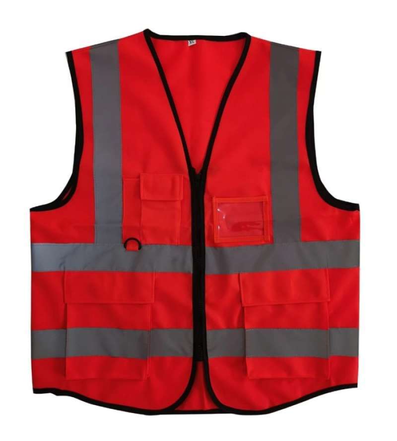 Promo Rompi Safety Proyek Id Holder 5 Saku / Rompi Reflektif - Merah, Xxl Diskon 23% Di Seller ...