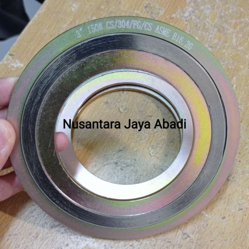 Promo Swg Ansi # 150 Carbon Steel Cs 3 Inchi - Spiral Wound Gasket Besi ...