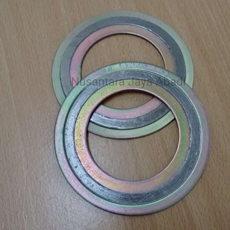 Promo Swg Ansi # 150 Carbon Steel Cs 3 Inchi - Spiral Wound Gasket Besi ...
