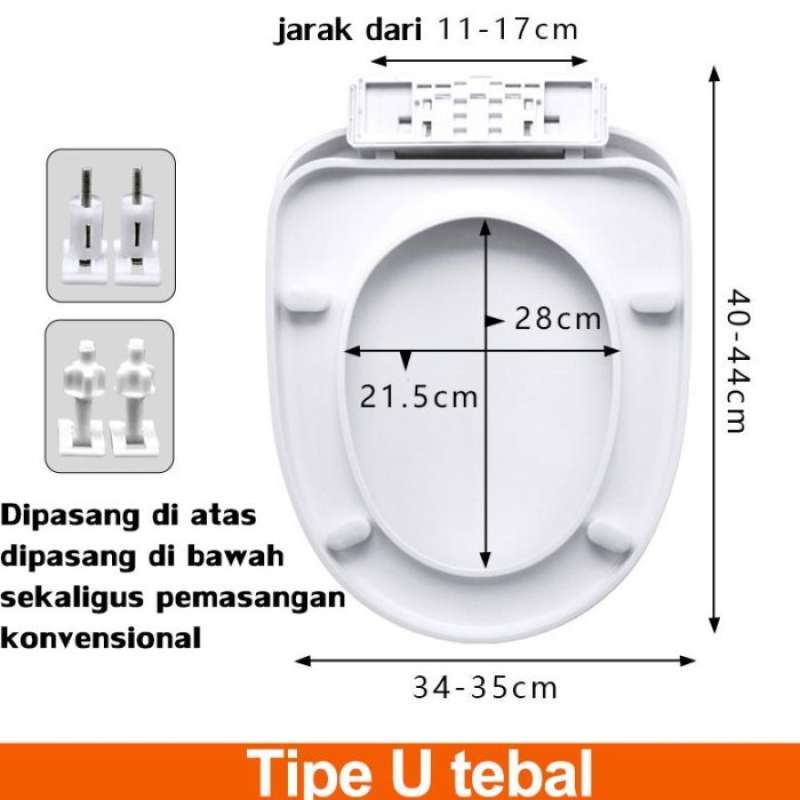 Jual Terbaru 100% Cocok Untuk Semua Toilet Chengjia Tutup Closet Toilet ...