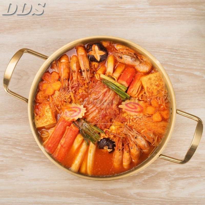Promo Baru Panci Masak Korea Ramen Noodle Soup Pot Gold Ramyeon Korean ...