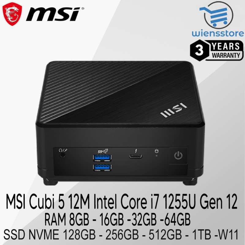 Promo Mini Pc Msi Cubi 5 12m Intel Core I7 1255u Gen 12 + Ram+ssd Nvme+w11 - Ram 32gb Ssd Nvme ...