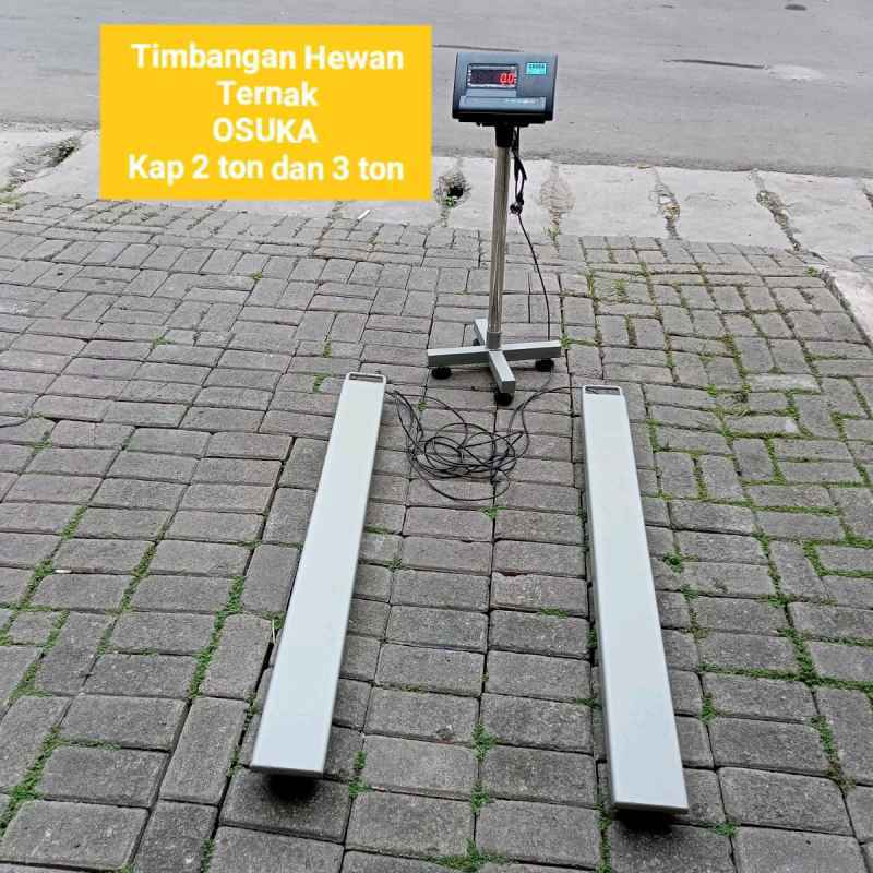 Jual Timbangan Hewan Ternak Digital Sapi Kerbau Domba Kapasitas 2 Ton 3 ...
