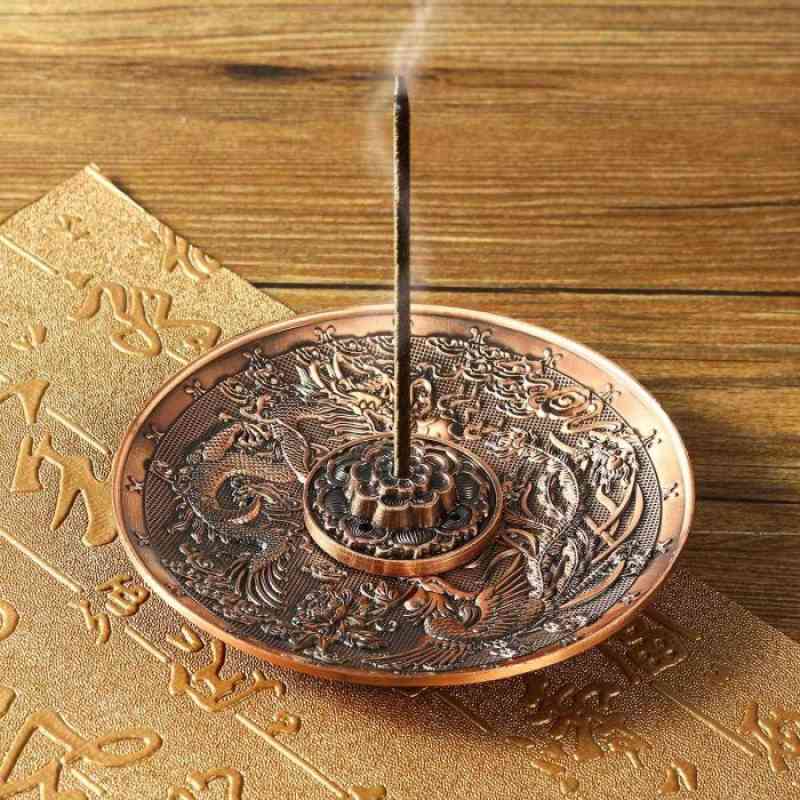 Jual Alas Tempat Dupa Stick Incense Vintage Holder Metal Plate 5 Holes ...