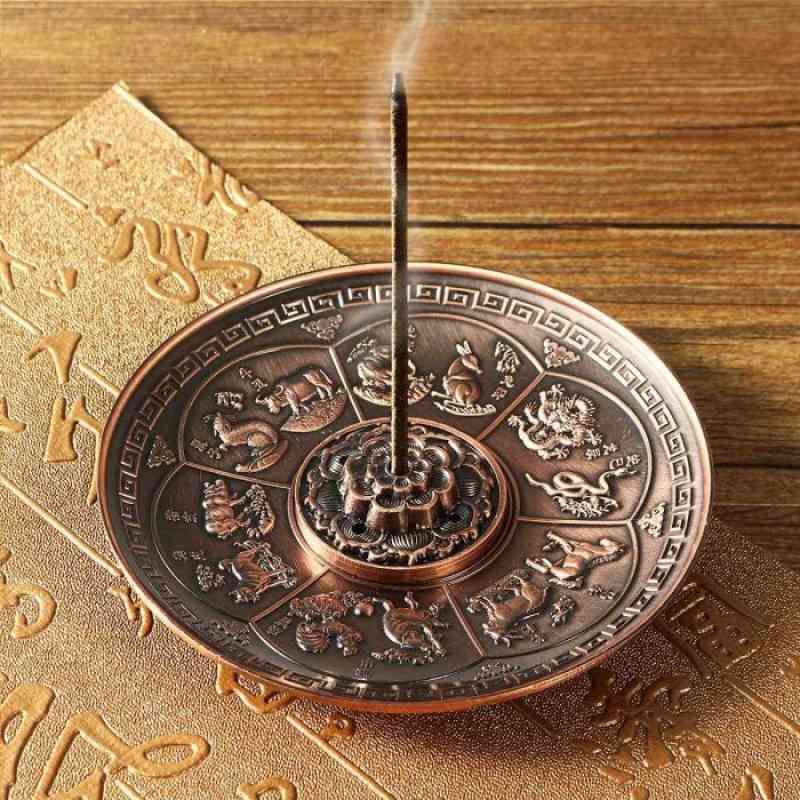 Jual Alas Tempat Dupa Stick Incense Vintage Holder Metal Plate 5 Holes ...