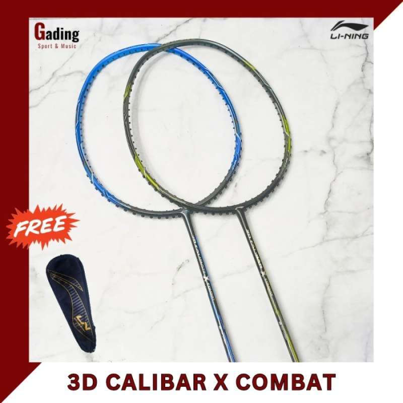 Promo Raket Badminton Lining 3d Calibar X Combat Diskon 33% Di Seller ...