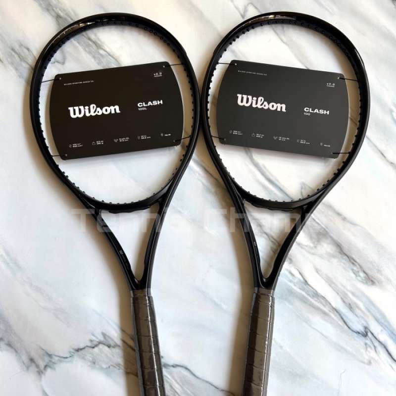 Promo Raket Tenis Wilson Clash V2 Noir Edition 100 100l/wilson Original ...