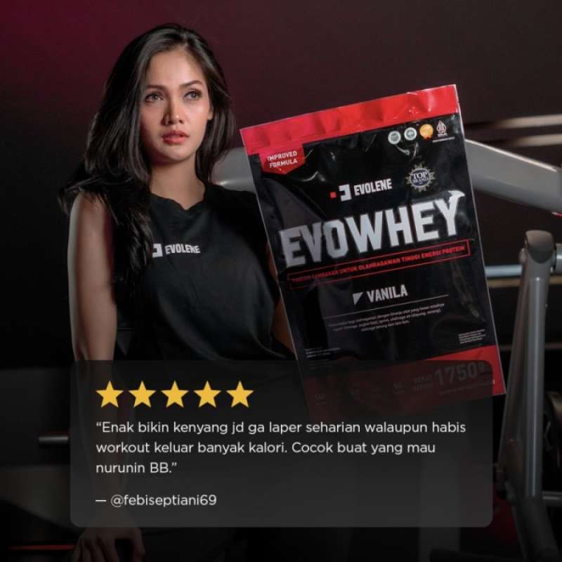Promo Evolene Whey Susu Protein Evowhey Suplemen Fitnes 12 Sachet Bpom ...