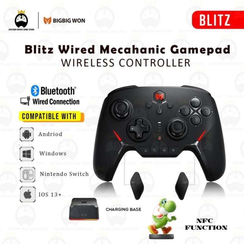 Promo Promo- Bigbig Won Blitz Stick Procon Turbo Nfc For Switch,win 10/11 /ios Diskon 50% Di ...