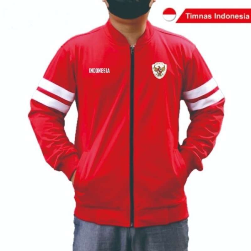Promo Jaket Tracktop Timnas Indonesia Logo Garuda Terbaru 2024 Full ...