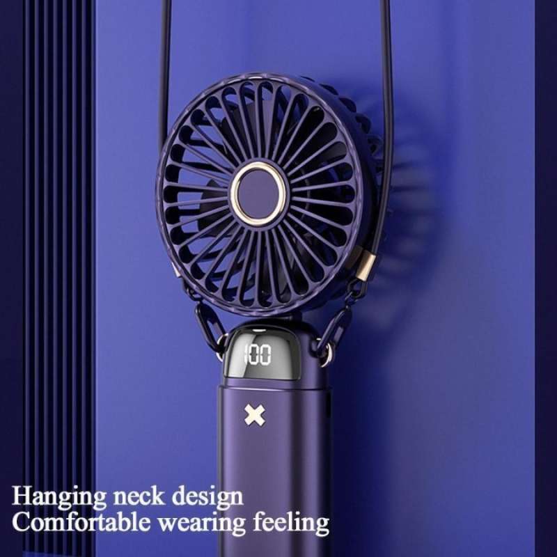Promo Kipas Angin Lipat Portable Mini Usb Fan 5 Speed Neck Hang ...