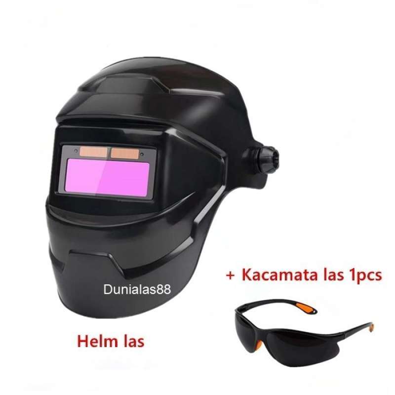 Promo Helm Las Otomatis Kedok Kacamata Las Auto Dark Helmet Safety ...
