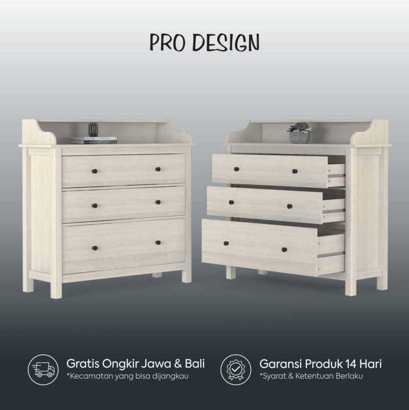 Promo Pro Design Liverpool Ch3 Lemari Laci / Bufet / Kabinet Diskon 25% ...