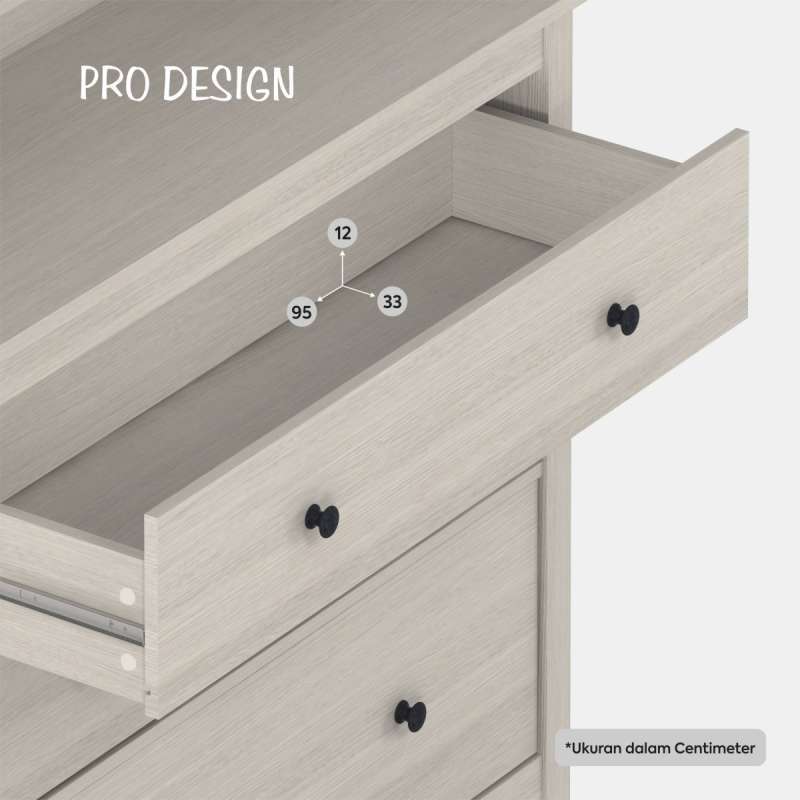 Promo Pro Design Liverpool Ch3 Lemari Laci / Bufet / Kabinet Diskon 25% ...