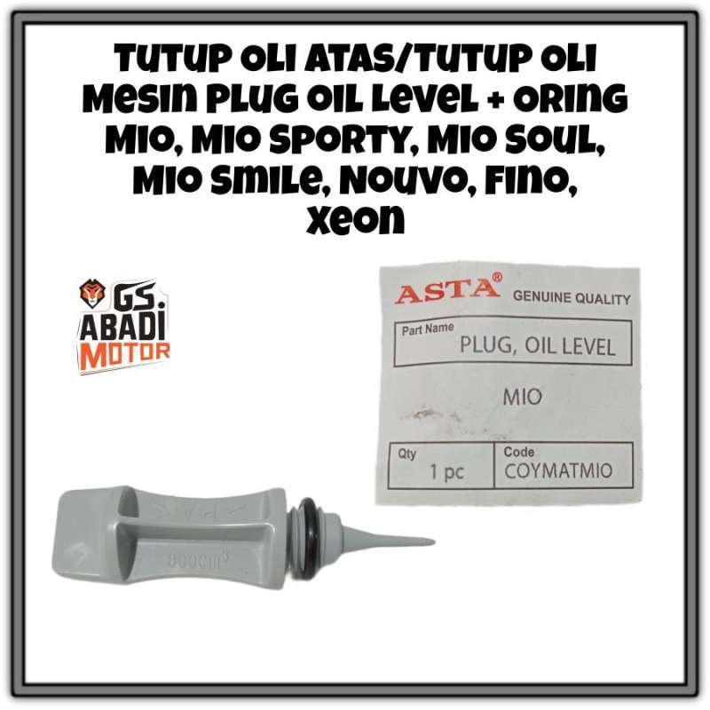 Jual Tutup Oli Atas/tutup Oli Mesin Plug Oil Level + Oring Mio, Mio ...
