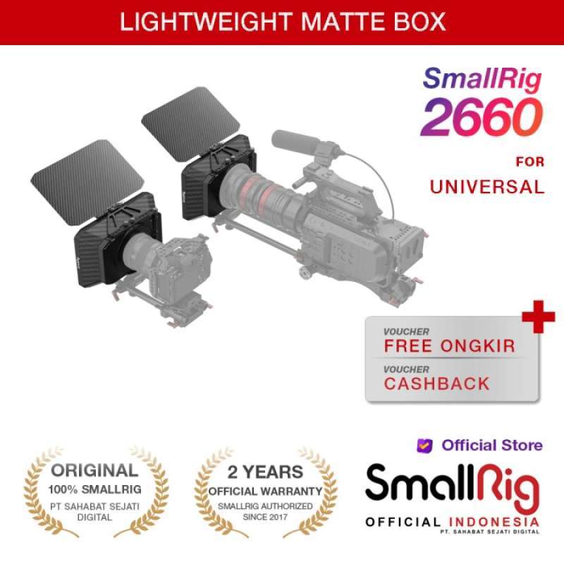 Jual Smallrig Sunlight Blocking 4mm Thick Lightweight Matte Box 2660 Di ...