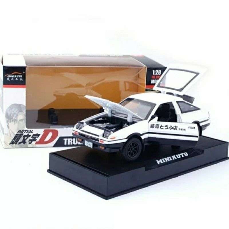 Promo Diecast Mobil Toyota Trueno Ae86 / Mazda Rx7 Savana Initial D Classic Miniatur Die-cast ...