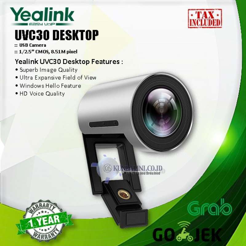 Promo Yealink Uvc30 Desktop - 4k Usb Camera Diskon 23% Di Seller Guinevere Store - Kebon Kacang ...