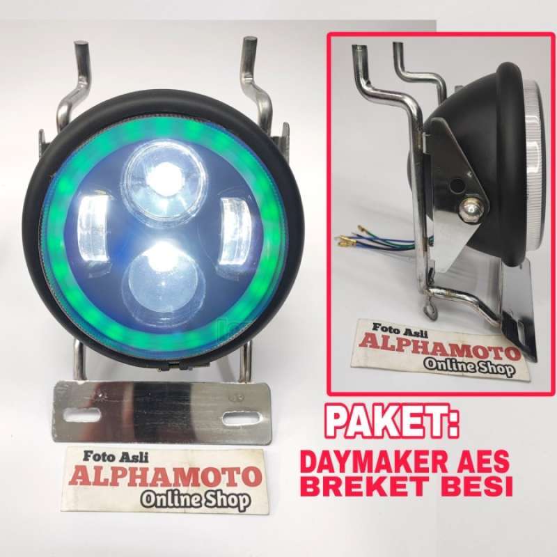 Promo Lampu Daymaker Angle Eyes Dengan Breket Tulang Aes - Biru ...