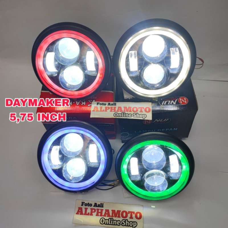 Promo Lampu Daymaker Angle Eyes Dengan Breket Tulang Aes - Biru ...