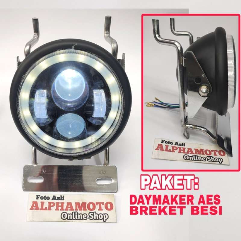 Promo Lampu Daymaker Angle Eyes Dengan Breket Tulang Aes - Biru ...