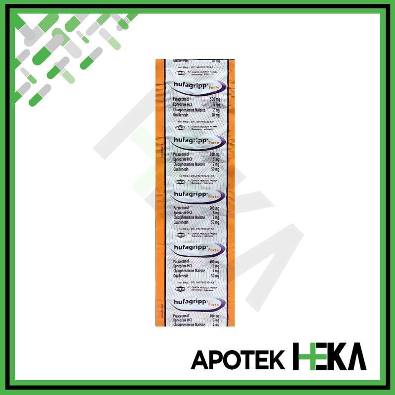 Jual Hufagripp Forte Strip Isi 10 Tablet - Demam Flu Batuk Sakit Kepala ...
