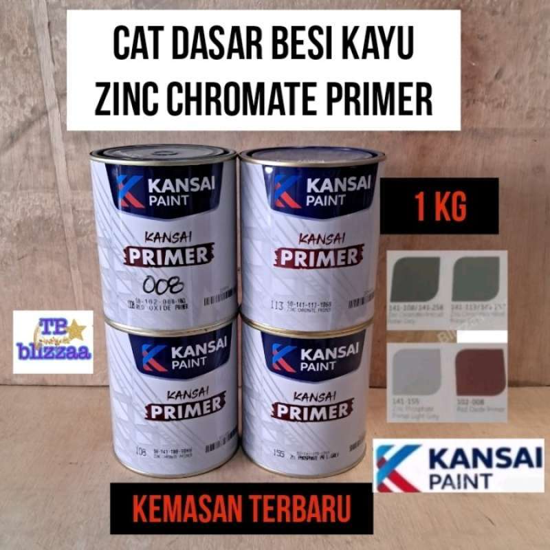 Jual Promo- Kansai Zinc Chromate Red Oxide 008 Cat Dasar Kayu Besi ...