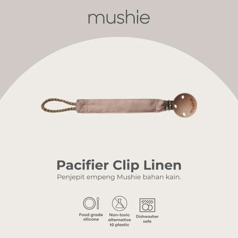Promo Mushie Pacifier Clips Type Fabric / Tali Dot Pacifier Anak ...