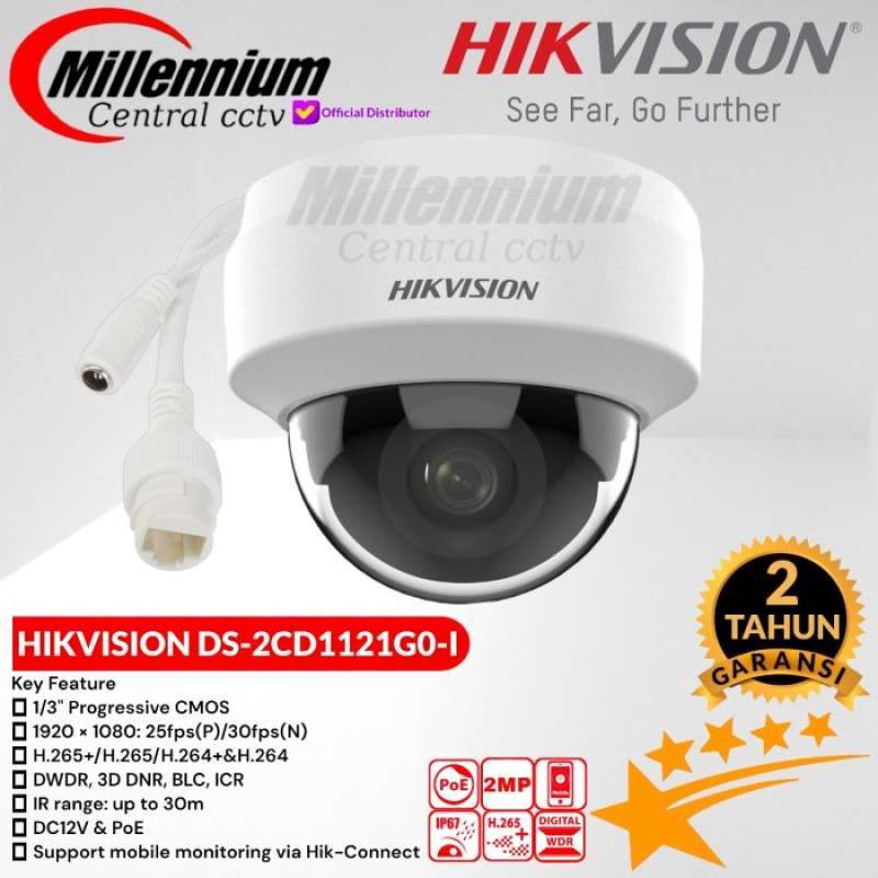 Jual Hikvision Ip Camera Ds 2cd1121-i 2mp Dome Indoor Poe Wdr Di Seller Winter - Cengkareng ...