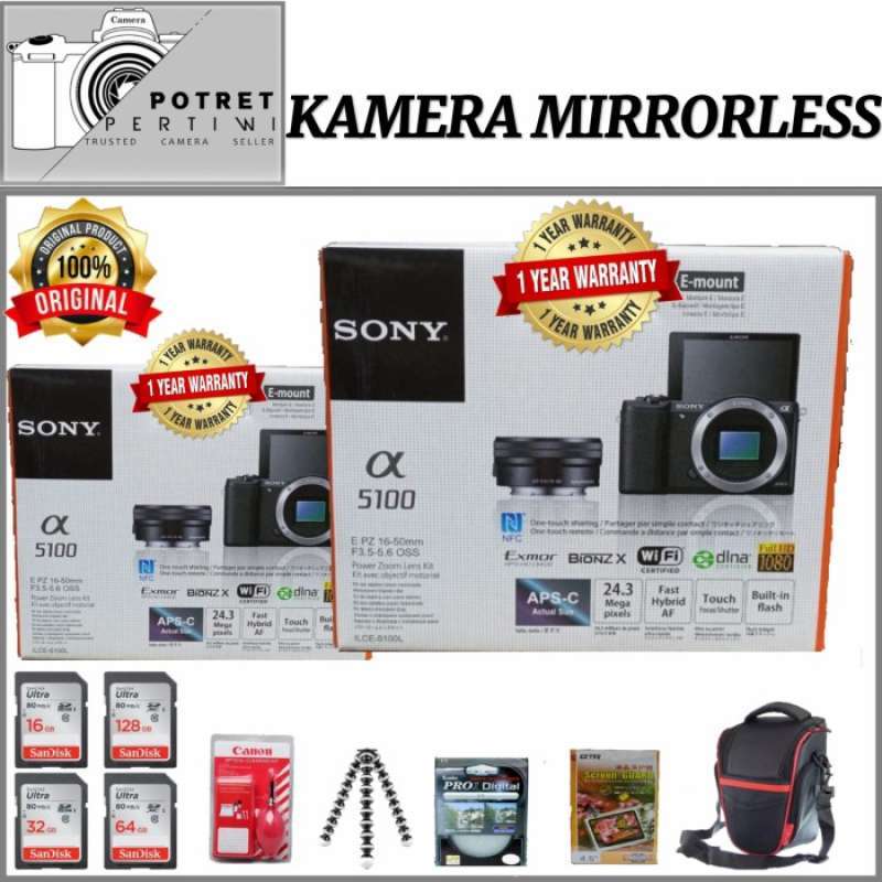 Jual Sony Alpha 5100 Kit 16-50 Oss / Kamera Sony A5100 Kit 16-50mm Oss ...