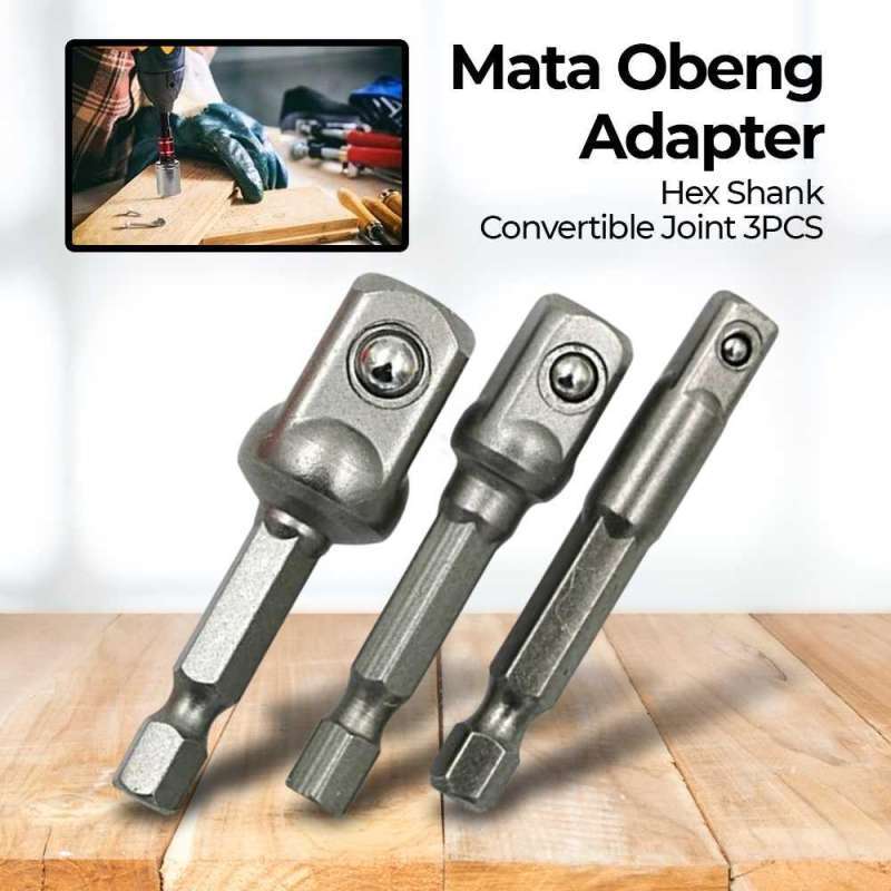Jual Jgng Mata Obeng Adapter Hex Shank Convertible Joint 3pcs [obral ...