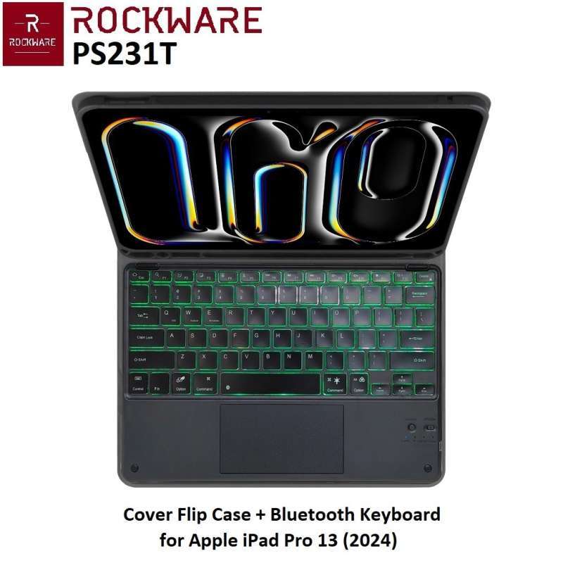 Jual Rockware Ps231t - Wireless Keyboard Case For iPad Pro 13-inch 2024 Di Seller Tokuniku ...