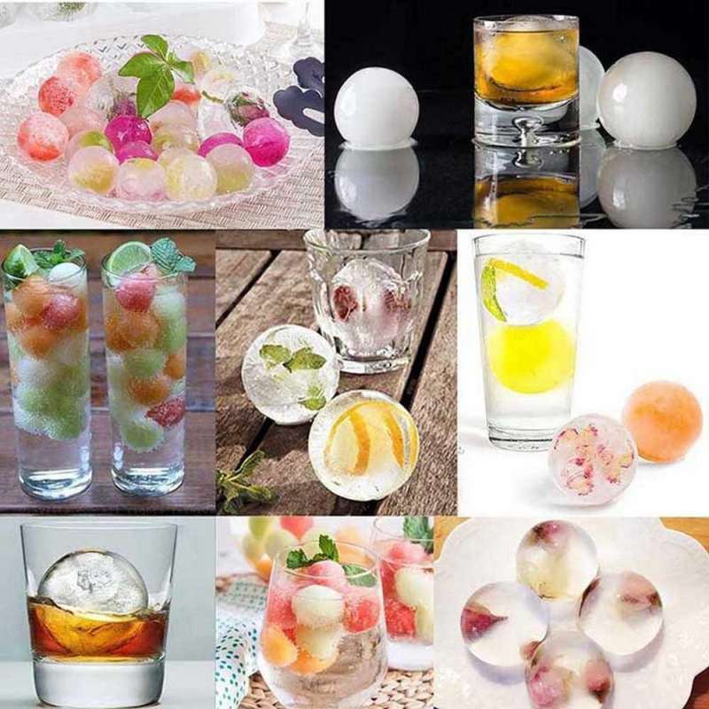 Jual Dabuliu Cetakan Es Batu Silikon Bulat 8 Grid Ice Cube Mold Db89 ...