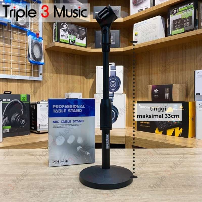 Promo Recording Tech Ts03 Stand Mic Meja Podcast Podium Premium Bahan ...
