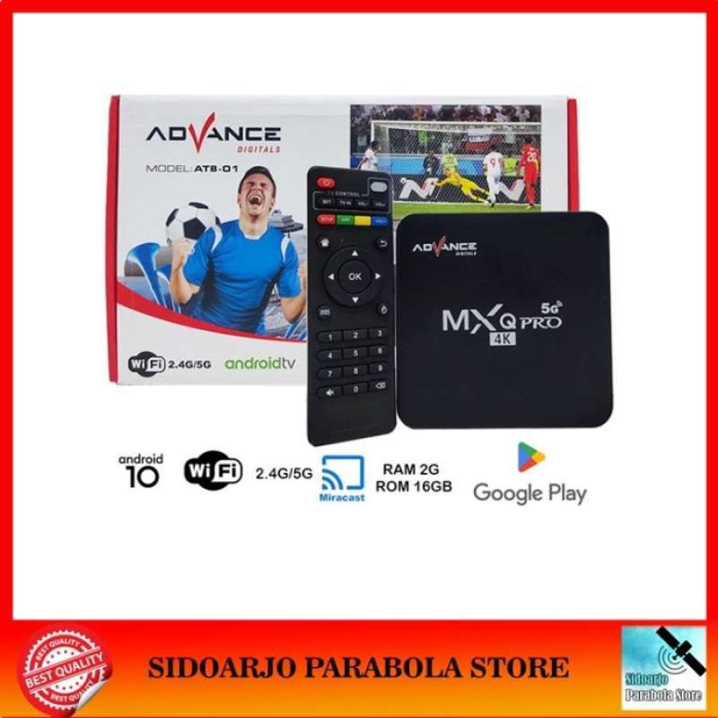 Jual Smart Tv Box Advance Atb01 Ram 2gb/16gb 4k Mxq Pro Android Quad ...