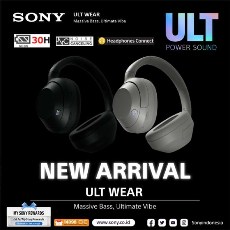 Jual Sony Wh-ult900 N Wireless Headphone Wear Noise Cancelling ...