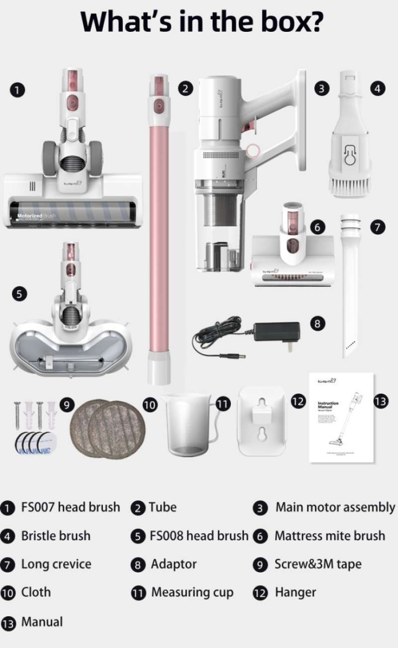 Jual Kurumi Kv 07 Powerful Cordless Stick Vacuum Cleaner With Spray Mop ...