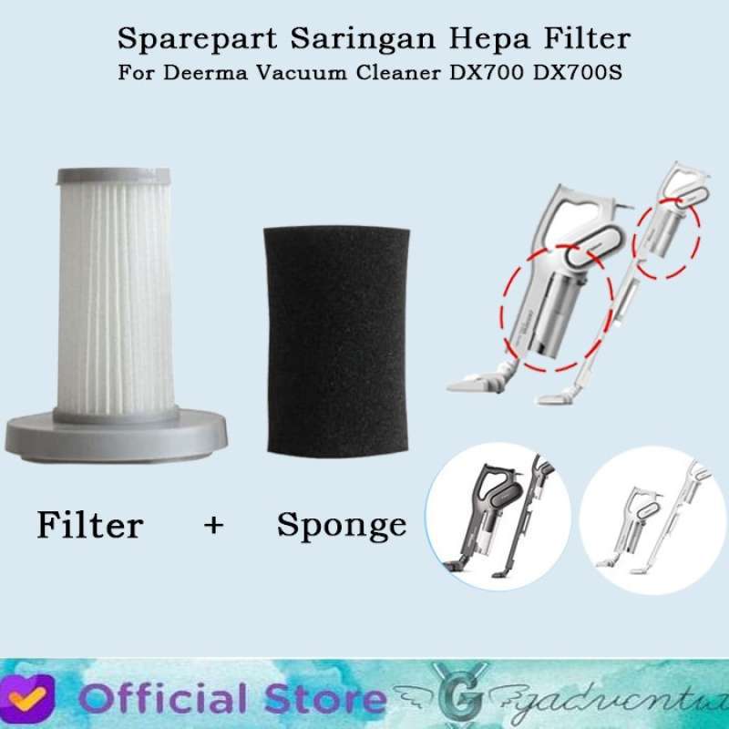 Jual Part Saringan Debu Hepa Filter Deerma Vacum Cleaner Derma Dx810 ...