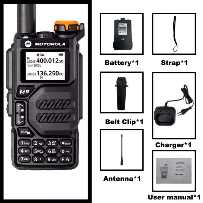 Jual Ht Handy Talky Jangkauan Luas 10*km Motorola X8 Ip5710w Baterei ...
