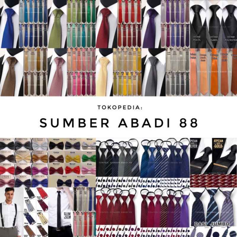 Jual Dasi Panjang Pria Warna Putih White Polos Lebar Standard 3 Inci ...
