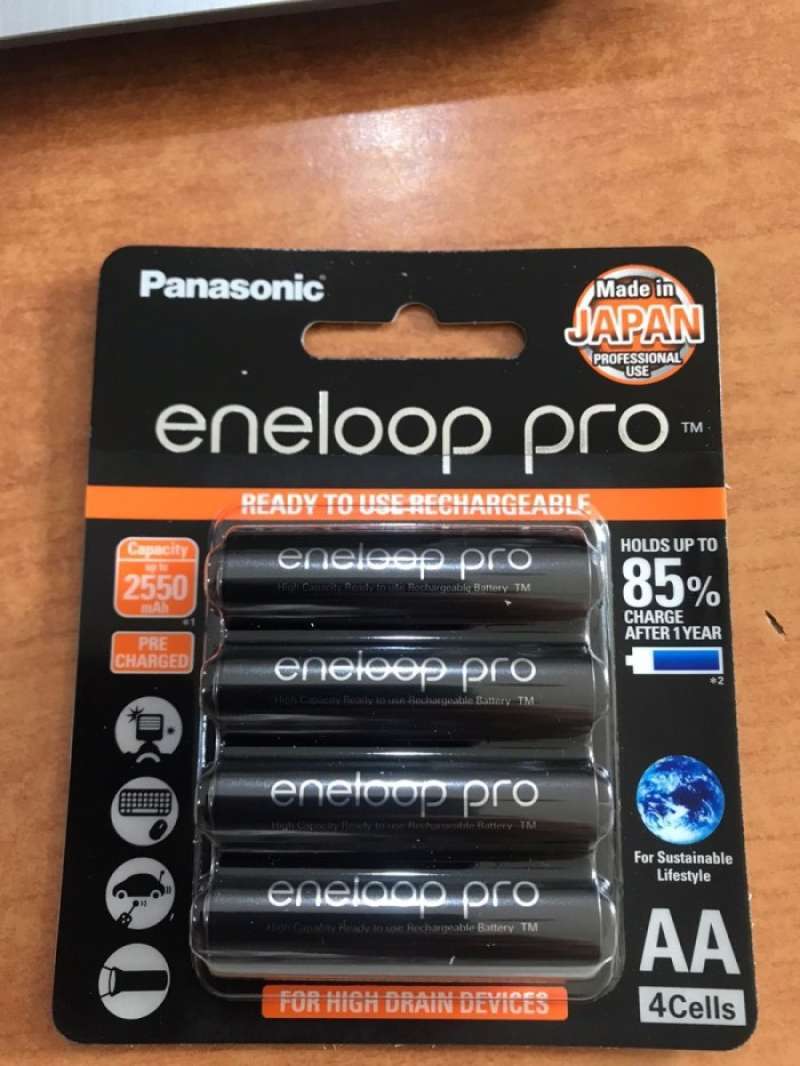 Jual 1 Pack Isi 4 Pcs Baterai Rechargeable Pns Eneloop Pro Aa / A2 ...