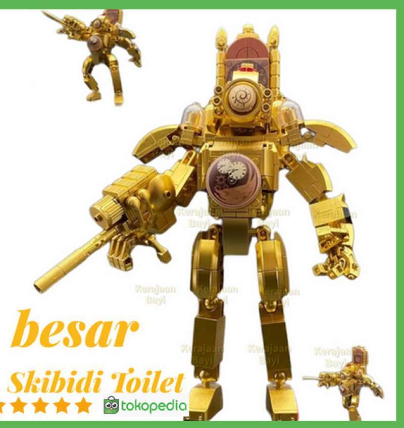 Jual Hot! Moc Skibidi Toilet Titan Clock Man Upgrade Model Building ...