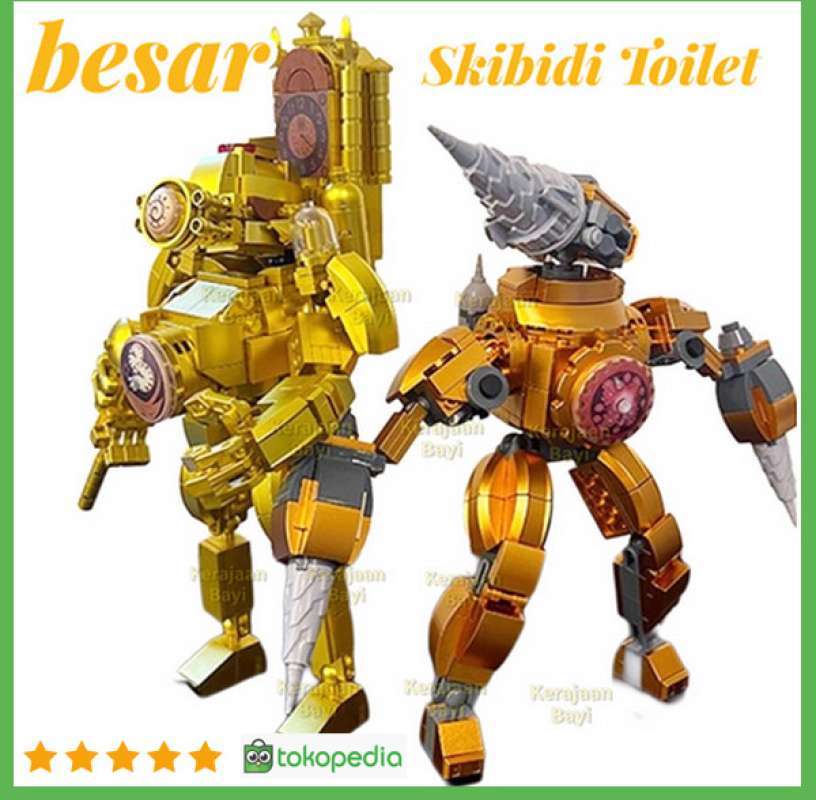 Jual Hot! Moc Skibidi Toilet Titan Clock Man Upgrade Model Building ...
