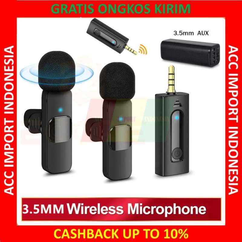 Jual Microphone Mic Clip On Lavalier Vlogger Jack Micro Usb Wireless Hp ...