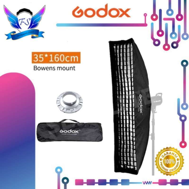 Jual Softbox Godox Strip Box Sb-fw 35x160 Cm With Grid Di Seller Rumix ...