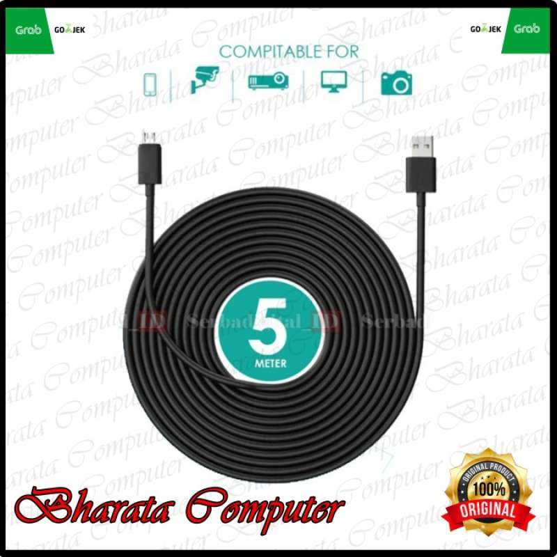 Jual Kabel Micro Usb 5 Meter Cable Power For Ip Camera Action Cam 5m Di Seller Circlet ...
