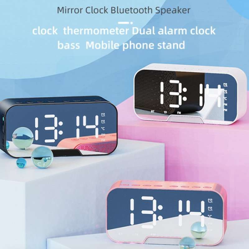 Jual Jovitech Speaker Bluetooth 5.0 Jam Alarm Led Display Ultra Bass ...