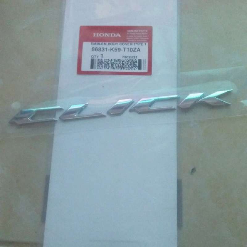 Promo Emblem Logo Label Tulisan Click Original Honda Satuan Diskon 23% ...
