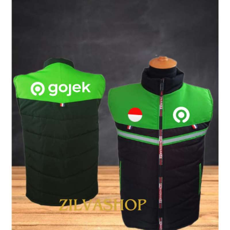 Jual Rompi Gojek Logo Baru Cod / Rompi Tebal Driver Obline Anti Angin ...